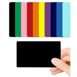 Coloured Blank Plastic ID Cards Gloss PVC 86 x 54mm